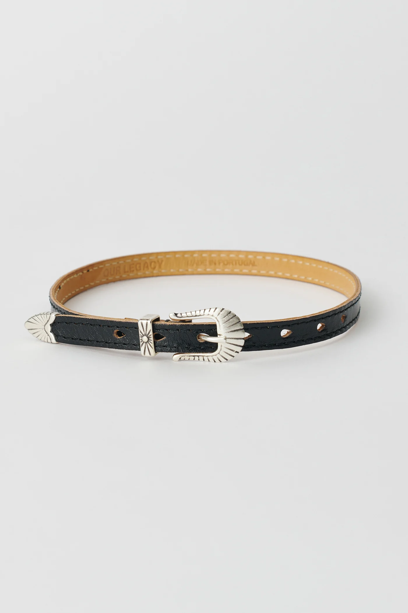 Cowboy Wrap Around Deep Black Leather - Our Legacy