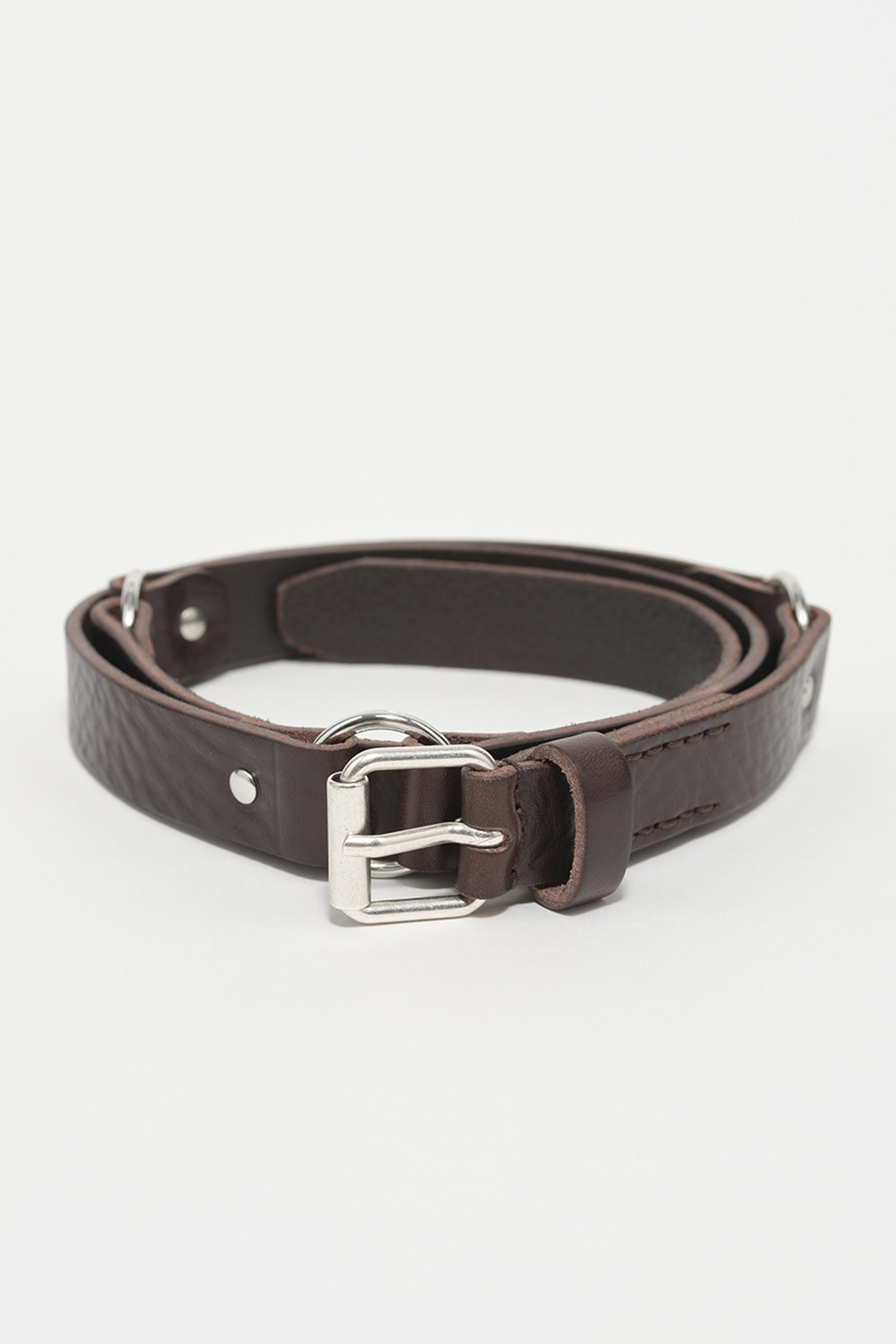 2,5 Cm Ring Belt Grizzly Brown Leather - Our Legacy